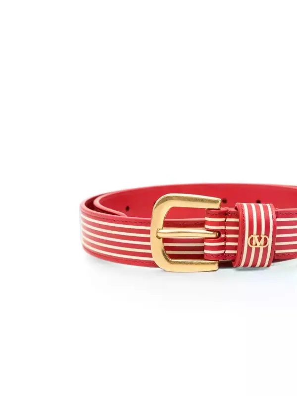 Valentino Garavani Striped Leather Belt
