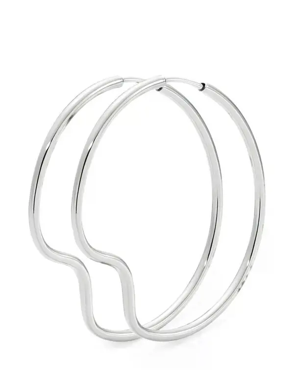 MARIA BLACK Copenhagen Hoop Earrings - Silver