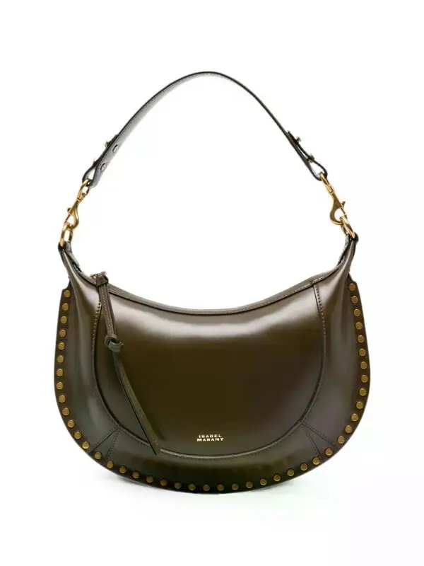 Isabel Marant Étoile Naoko Stud-embellished Shoulder Bag - Green