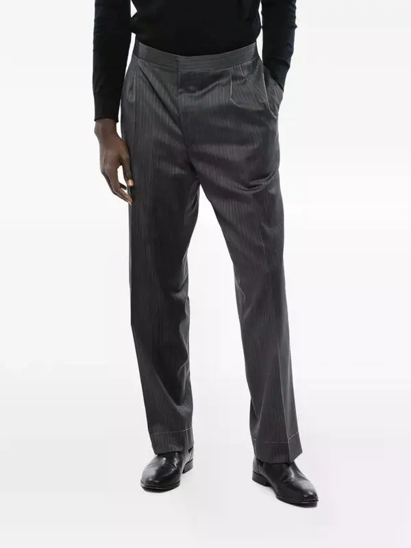 Corneliani Pinstripe-pattern Pleated Tailored Trousers