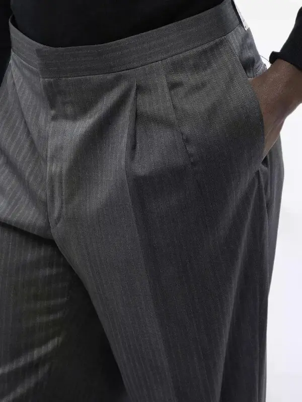 Corneliani Pinstripe-pattern Pleated Tailored Trousers
