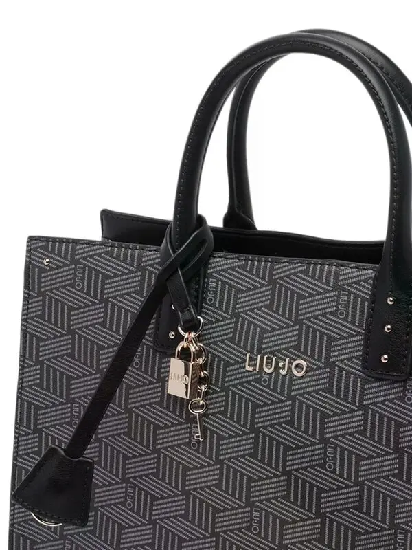 Liu Jo Monogram-print Padlock-detail Tote Bag