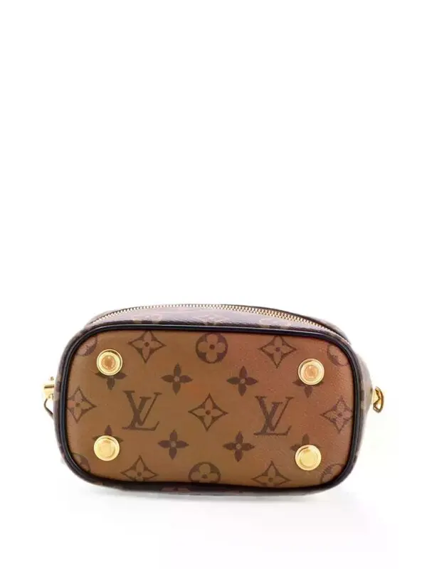 LOUIS VUITTON Vanity Handbag Reverse Monogram Canvas Pm Satchel - Brown