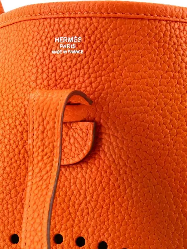 Hermès Evelyne Bag Gen Iii Clemence Pm Crossbody Bag - Orange