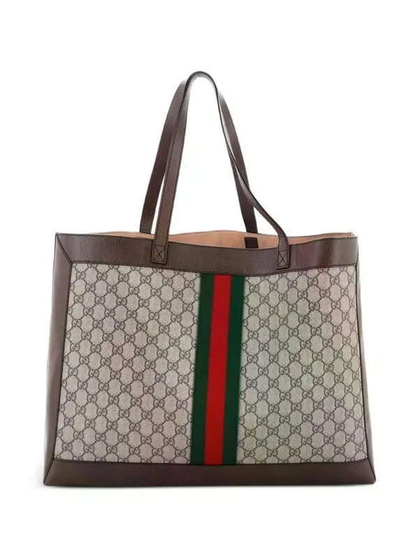 Gucci Ophidia Soft Open Gg Coated Canvas East West Tote Bag