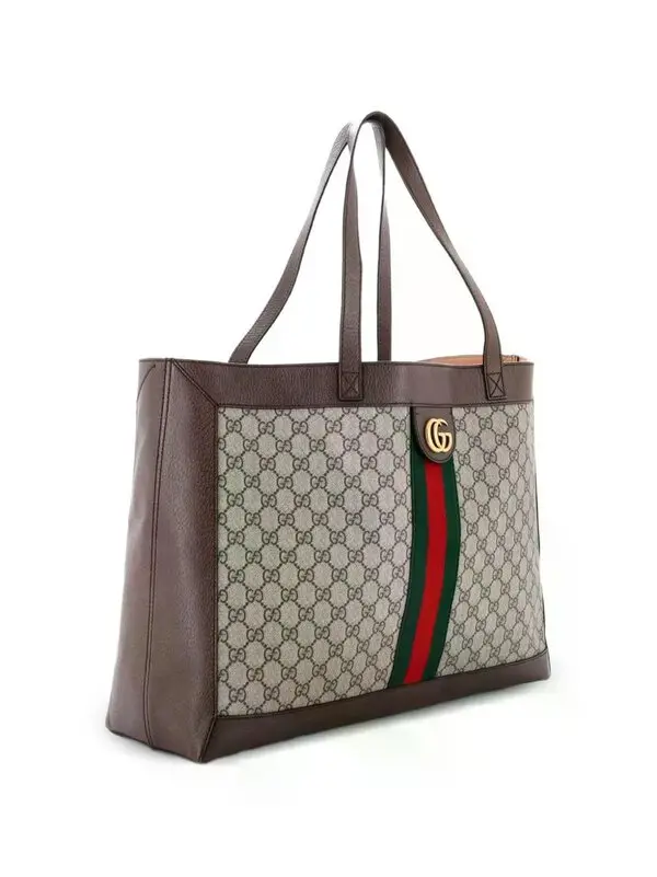 Gucci Ophidia Soft Open Gg Coated Canvas East West Tote Bag