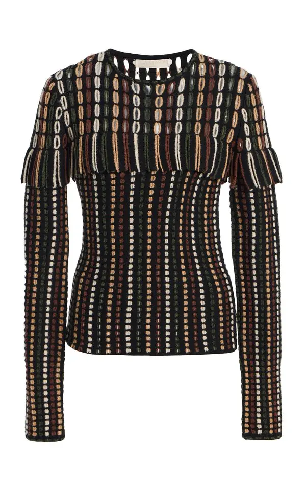 Ulla Johnson Magda Knitted Wool Top - Multi