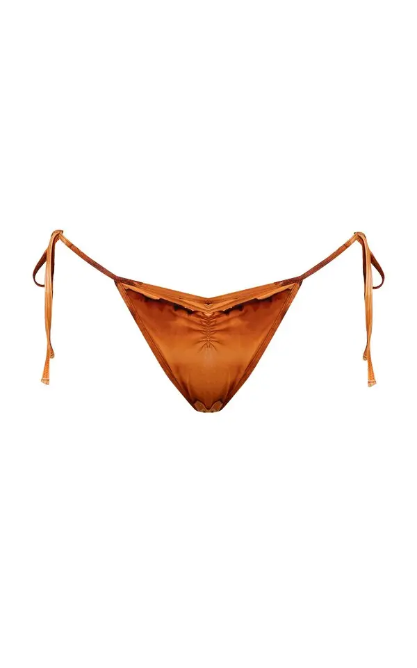 Ay Que Calor Exclusive Sunslit Bikini Bottom - Orange