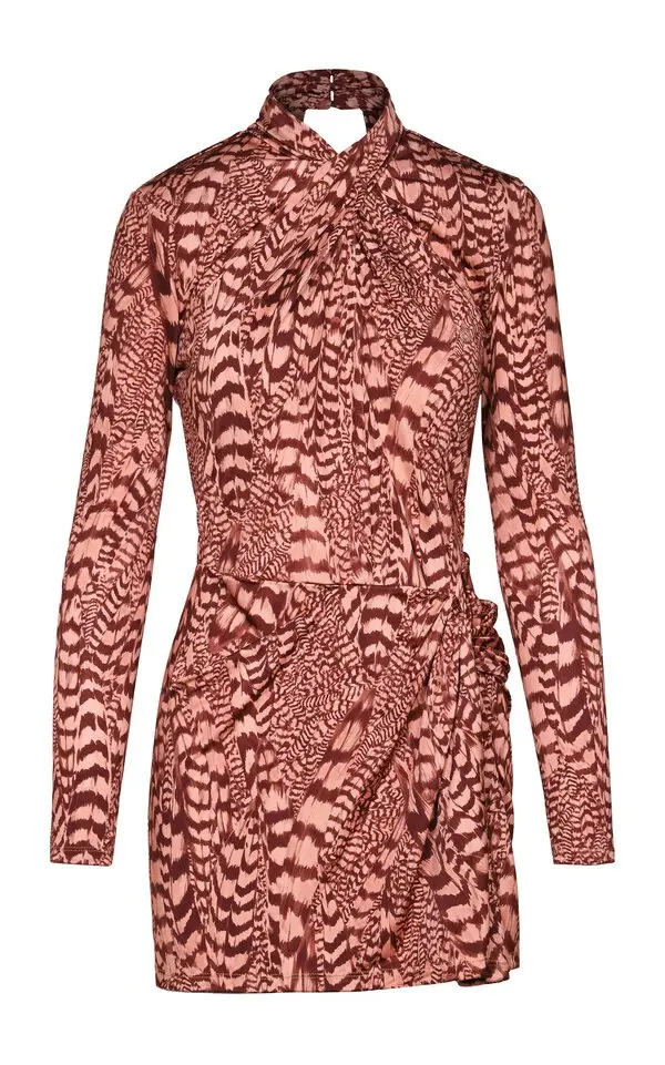Johanna Ortiz Softly Unbound Ruched Mini Dress