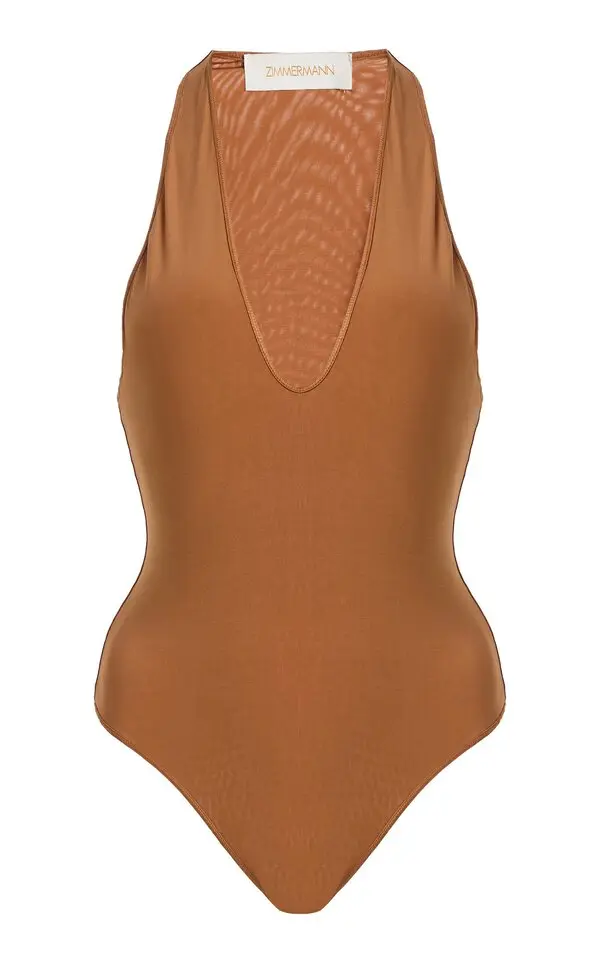 Zimmermann Scoop Jersey Bodysuit - Neutral
