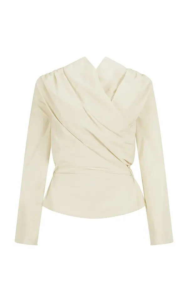 HARRIS TAPPER Exclusive Long-sleeved Chaimberlain Wrap Top