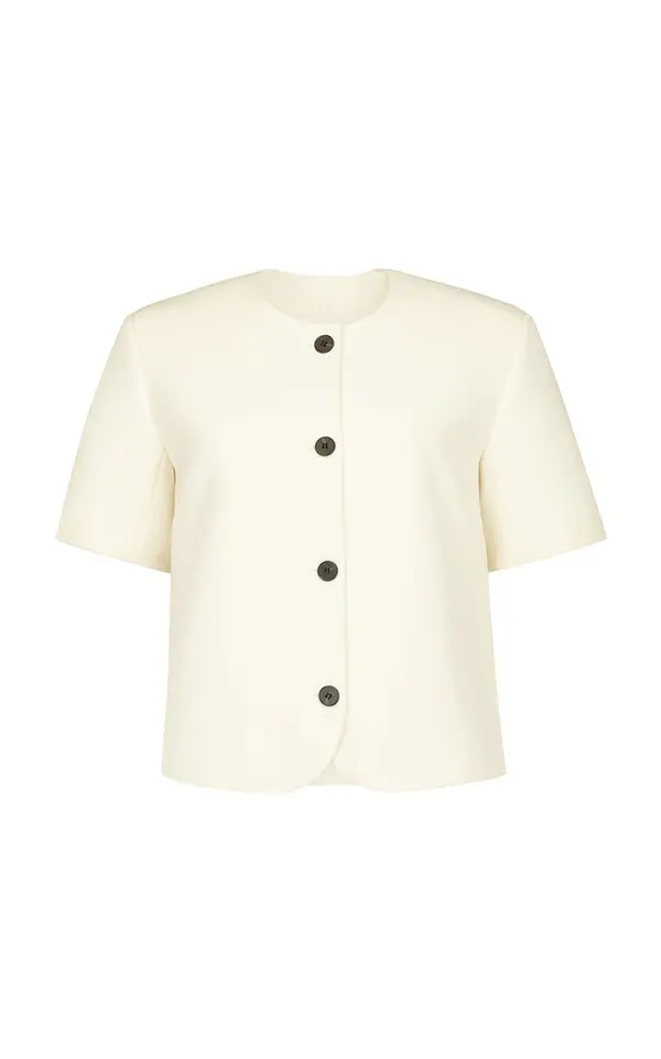 HARRIS TAPPER Exclusive Short-sleeved Tilmens Jacket - Ivory