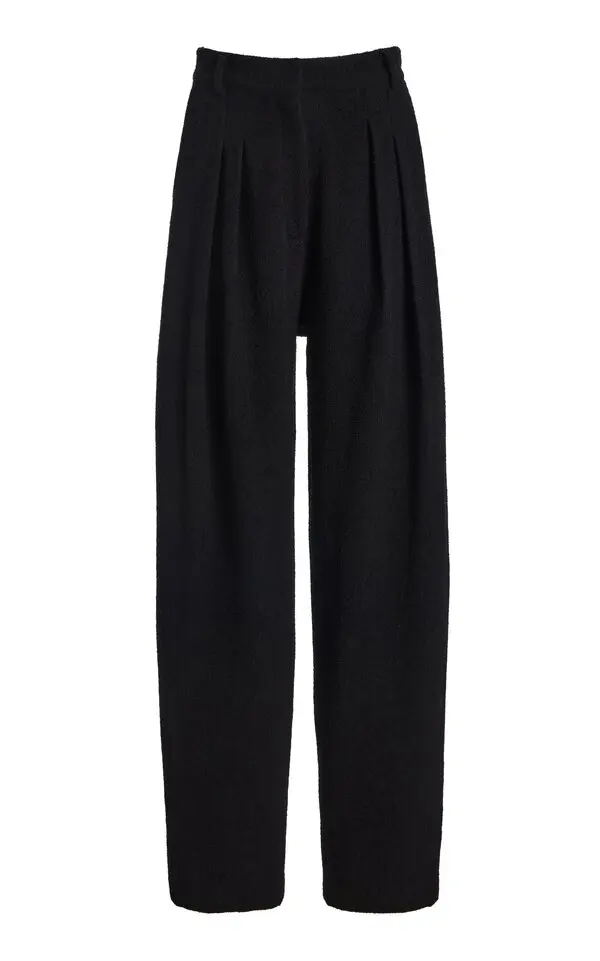 Françoise Vanessa Wool Trousers - Black