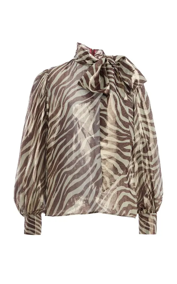 Françoise Winona Pussy-bow Silk Top