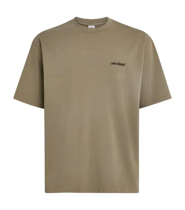 WON HUNDRED Cotton Italic Logo T-shirt