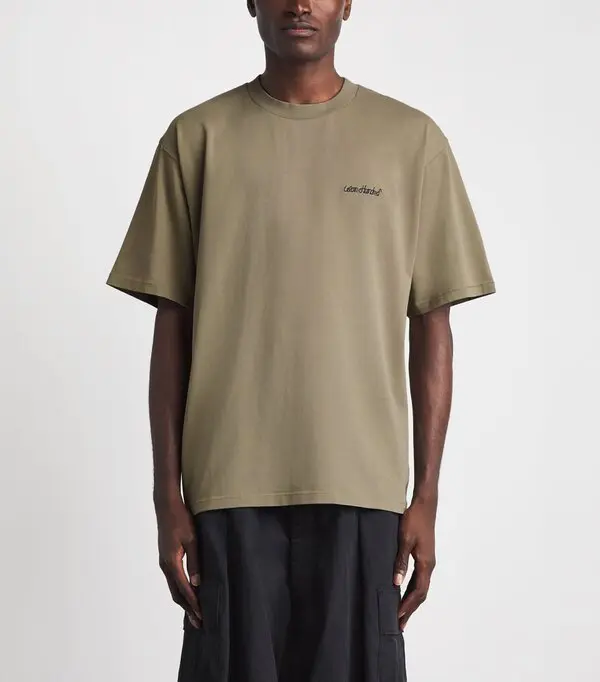 WON HUNDRED Cotton Italic Logo T-shirt
