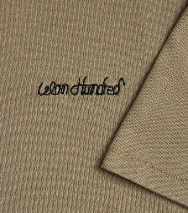 WON HUNDRED Cotton Italic Logo T-shirt