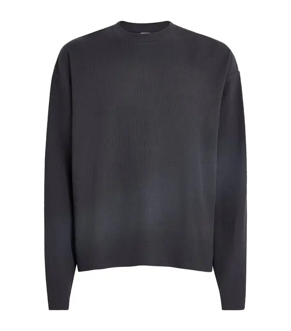 WON HUNDRED Cotton Steven Long-sleeve T-shirt - Grey