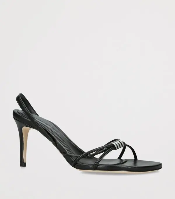 Christopher Esber Leather Giro Slingback Sandals 90