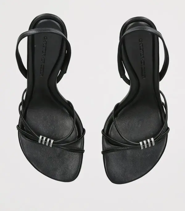 Christopher Esber Leather Giro Slingback Sandals 90