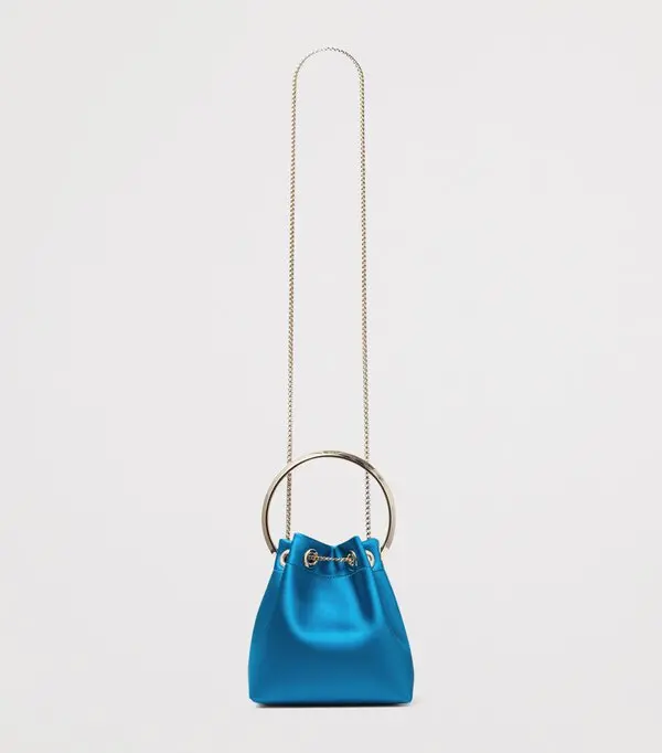 JIMMY CHOO Satin Bon Bon Top-handle Bag