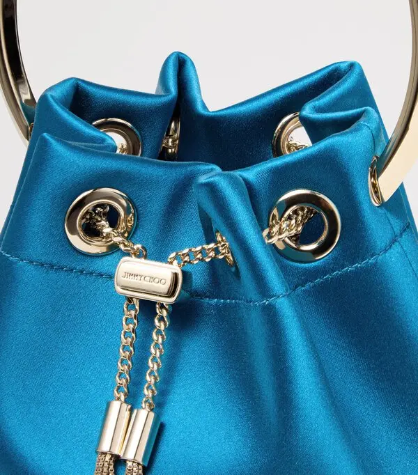 JIMMY CHOO Satin Bon Bon Top-handle Bag