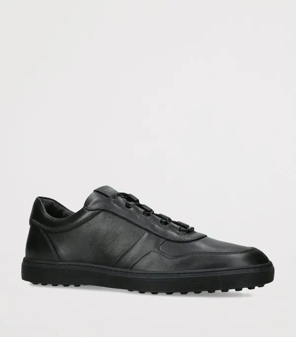 TOD'S Leather Elastic Cassetta Sneakers