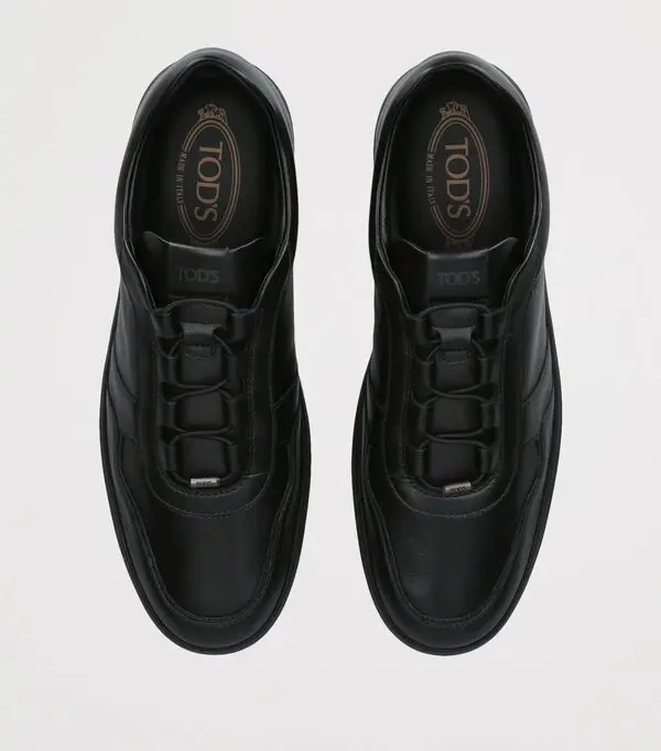 TOD'S Leather Elastic Cassetta Sneakers