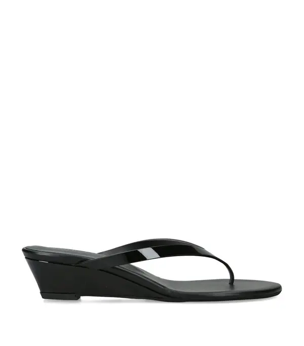 Christopher Esber Leather Scala Wedge Sandals 45