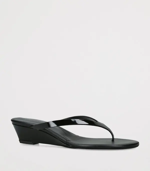 Christopher Esber Leather Scala Wedge Sandals 45