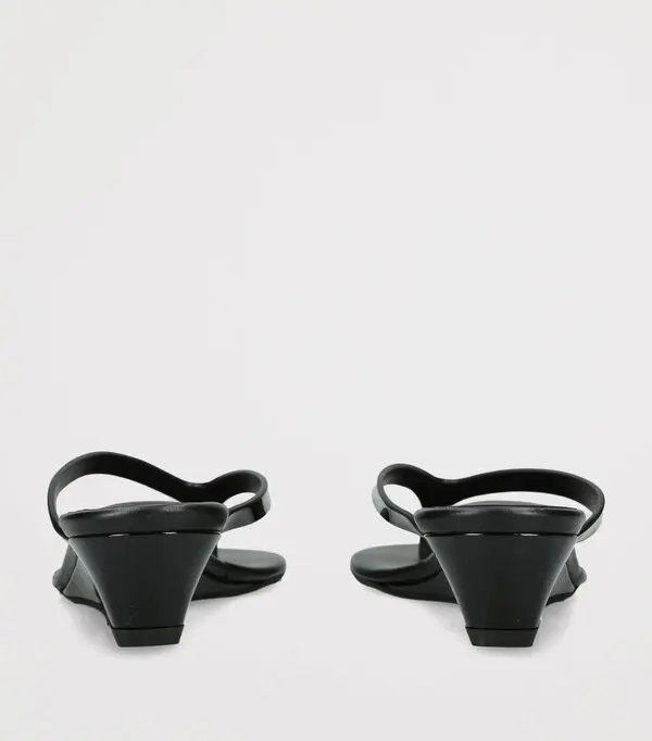 Christopher Esber Leather Scala Wedge Sandals 45