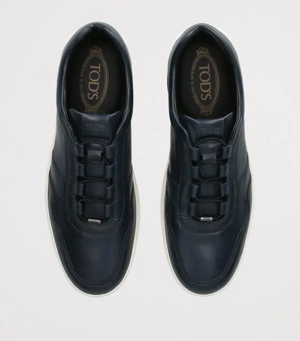 TOD'S Leather Elastic Cassetta Sneakers