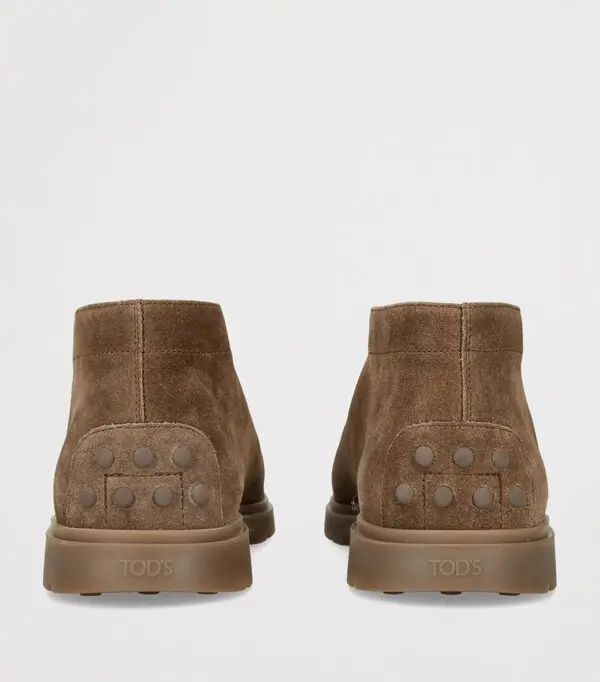 TOD'S Suede Ankle Boots - Brown