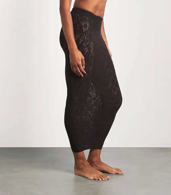 Wolford Infinite Rose Net Skirt