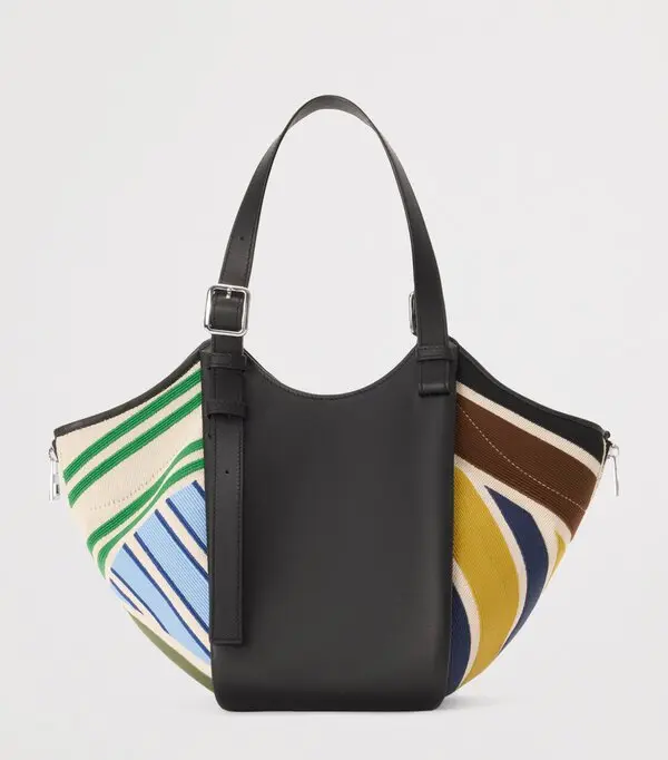 Loewe Medium Canvas Hammock Flip Tote Bag