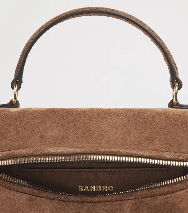 Sandro Suede Tangolino Vanity Bag