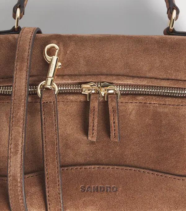 Sandro Suede Tangolino Vanity Bag