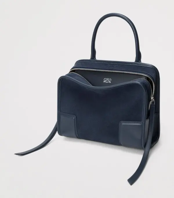Loewe Small Suede Amazona 180 Top-handle Bag