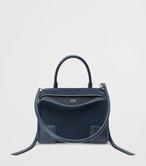 Loewe Small Suede Amazona 180 Top-handle Bag