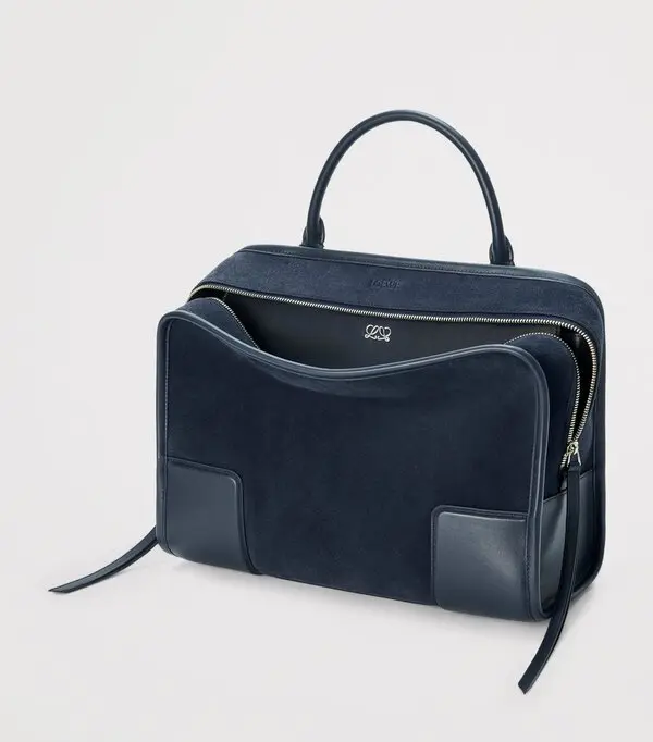 Loewe Large Suede Amazona 180 Top-handle Bag