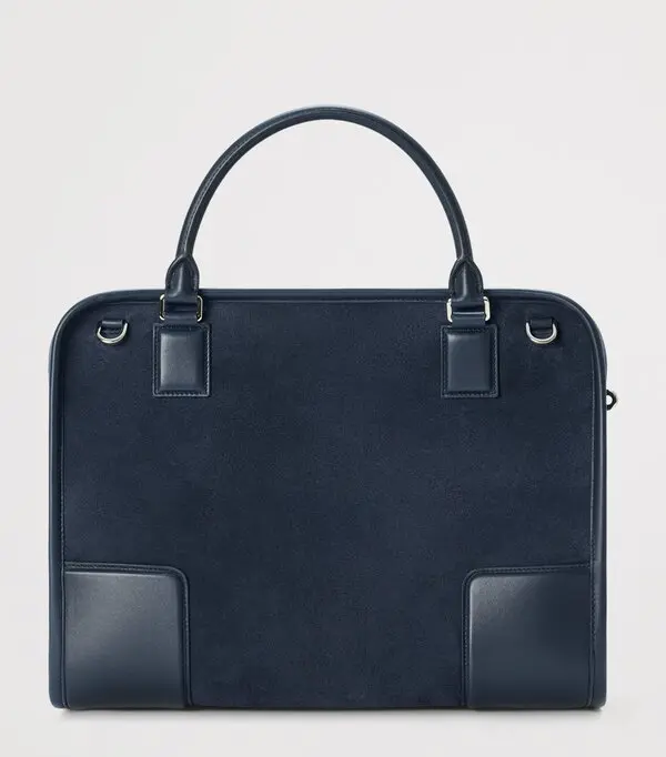 Loewe Large Suede Amazona 180 Top-handle Bag