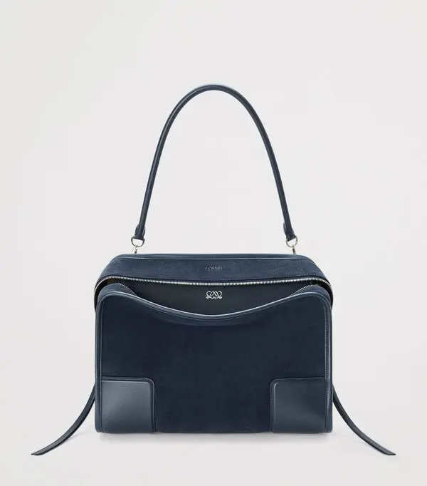 Loewe Large Suede Amazona 180 Top-handle Bag