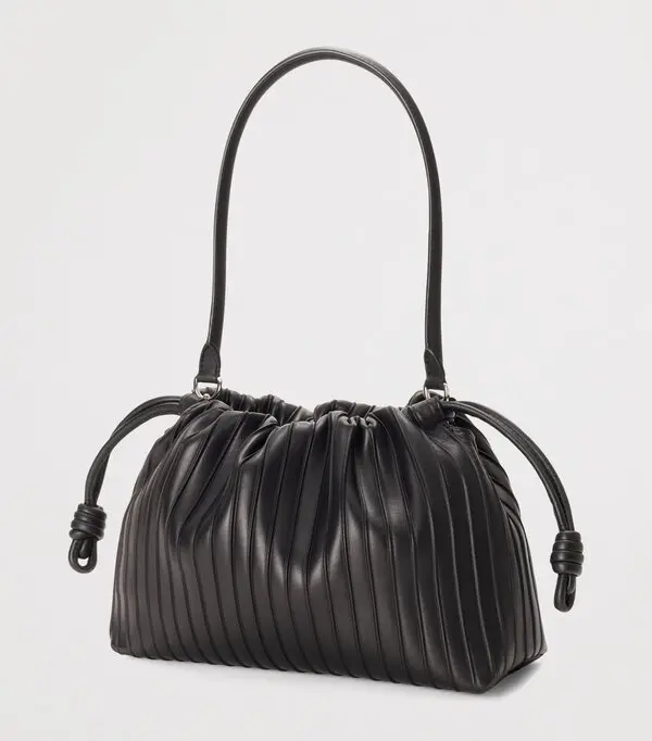 Loewe Medium Pleated Leather Flamenco Bag