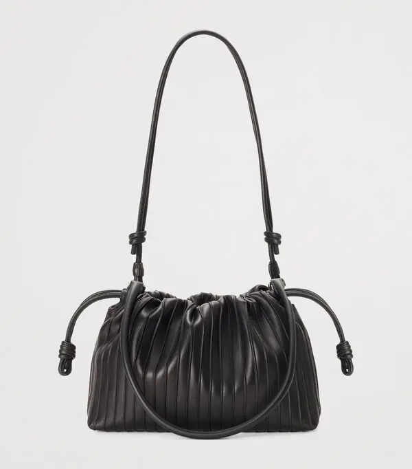 Loewe Medium Pleated Leather Flamenco Bag