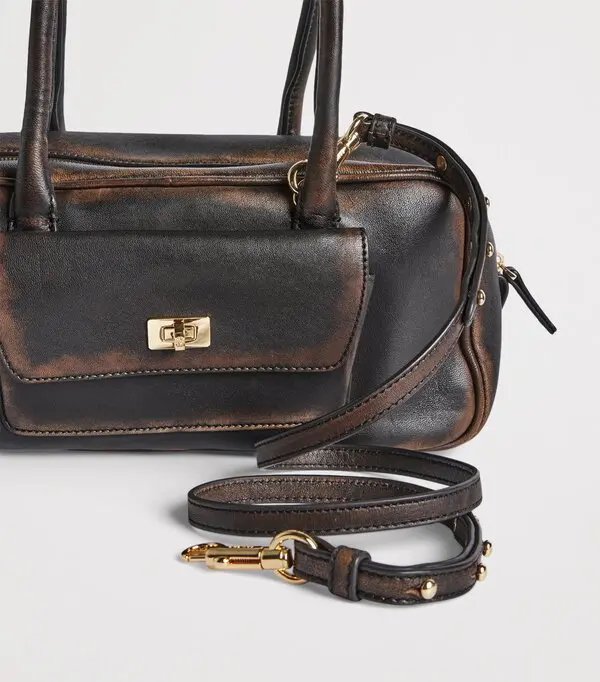 Sandro Leather Ezmehralda Top-handle Bag