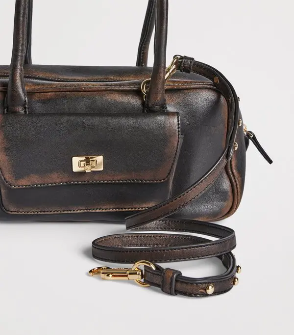 Sandro Ezmehralda Leather Top-handle Bag