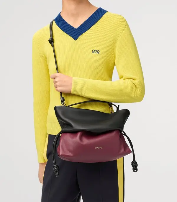 Loewe Leather Flamenco Rolled Top-handle Bag