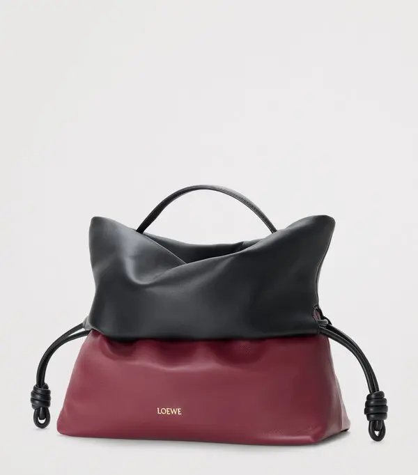 Loewe Leather Flamenco Rolled Top-handle Bag