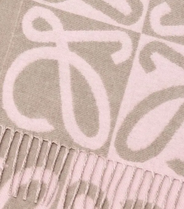 Loewe Wool-cashmere Anagram Scarf