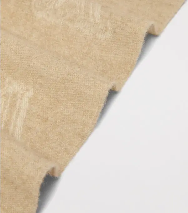 Max Mara Cashmere Monogram Scarf